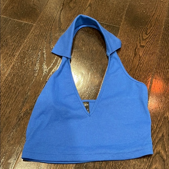 SHEIN | Tops | Blue Shein Crop Top | Poshmark